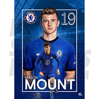 Be The Star Posters Chelsea FC 2020 21 Mason Mount A3 Football Poster ...