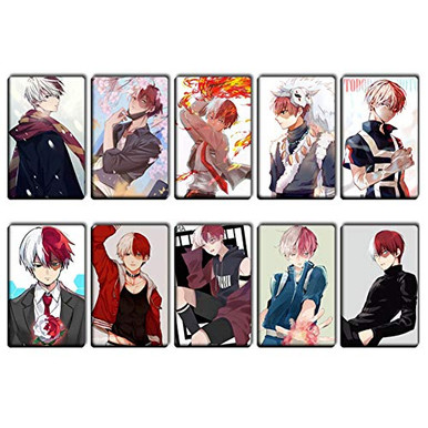 WerNerk 10PCS Set My Hero Academia Card Stickers Boku No Hero Academia ...