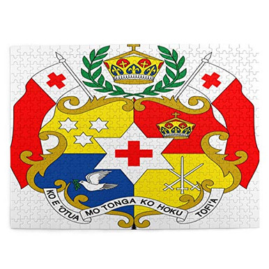 Jigsaw Puzzles for Kids Adults Toy Tonga Coat Of Arms Seal Or National ...