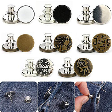 Jean Button Pins?8 PCS Button Pins for Jeans Pants Button Pins Instant ...