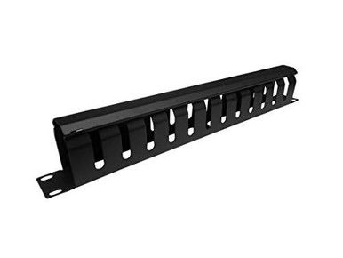 1U Network Cable Management 19 inch Rack Mounted Metal Steel Cable ...