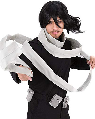 miccostumes Men s MHA Shota Aizawa Eraser Head Cosplay Scarf with Wire ...