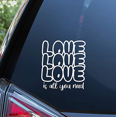 Lplop Cut Sticker Love is All You Need Sticker - 6 Inches Vinyl Decal ...