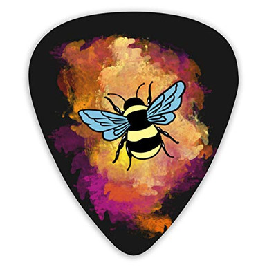 Honey Bee Patterned Guitar Picks -12-Pack- Assorted For Acoustic ...