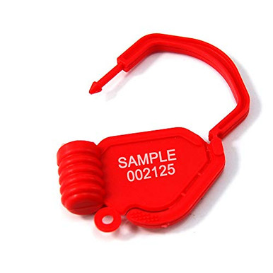 Red TSA Luggage Tags Safety Control Seals Tear Off Disposable Plastic ...