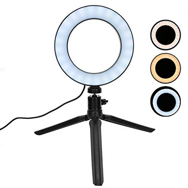 LED Ring Light Camera Circle Fill Light With Tripod Live Streaming ...
