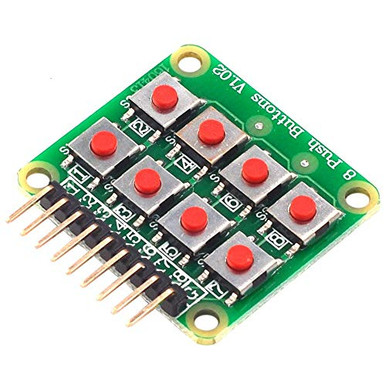 KEPUSHIYE Micro Switch 2x4 Keyboard 8 Bit Keyboard External Keyboard ...