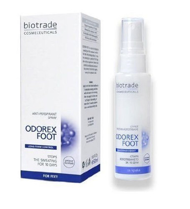 Biotrade Odorex Foot Antiperspirant Spray 50ml Care the Skin ...