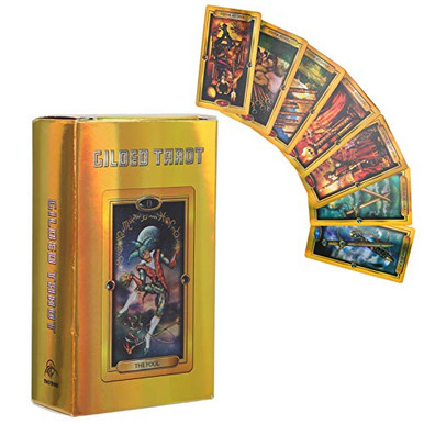 Easy Gilded Tarot Cards 78 Gold Tarot Cards Deck English Language ...