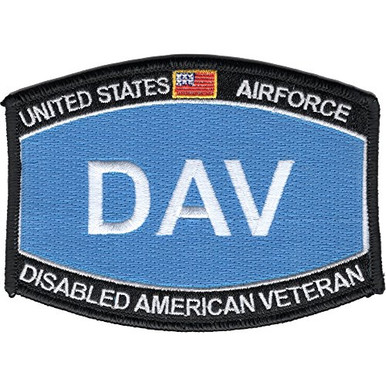 US Air Force DAV Disabled American Veteran Patch - Warehousesoverstock