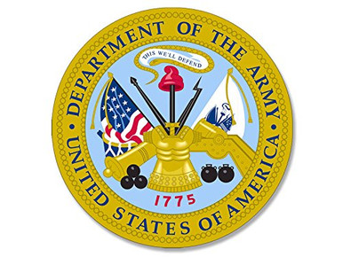 American Vinyl Round Department of The Army Seal Sticker -Logo DOA ...
