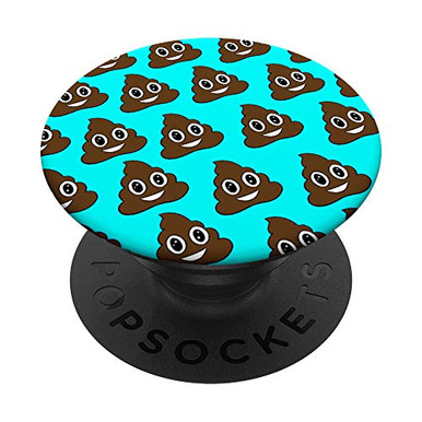 It s Poopy Funny Smiling Poop Emoji Pattern Blue - Warehousesoverstock