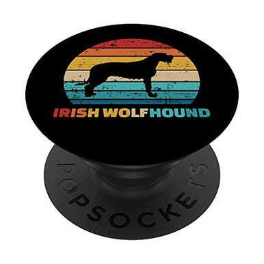 Irish Wolfhound vintage retro PopSockets Grip and Stand for Phones and ...