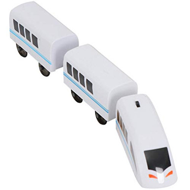 VOSAREA White Electric Train High Speed Locomotive Engine Die Cast ...