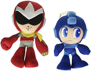 Set of 2 Great Eastern Mega Man Plush - Mega Man & Proto Man ...
