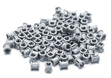 LEGO Technic New 100 pcs Light Bluish Grey Bush Bushing Cross Axle ...