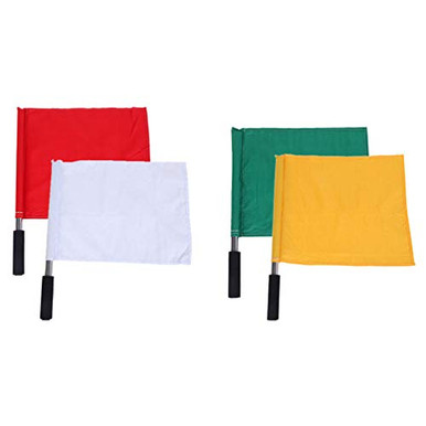 BESPORTBLE 4pcs Sports Linesman Flags Football Referee Flags Handheld ...