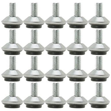 uxcell M8 x 15 x 25mm Furniture Glide Leveling Feet Adjustable Leveler ...