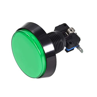 uxcell Game Push Button 60mm Round 12V LED Illuminated Push Button Switch with Micro Switch for ...