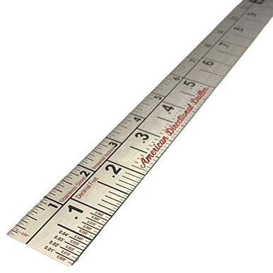 24 Inch Ruler 2 Decimal Feet Stainless Steel Ruler Engineer Scale 60 cm ...