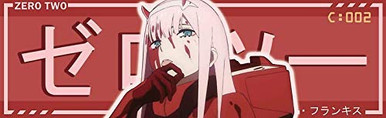 Zero Two Drift Slap Sticker -Darling in The Franxx- Sticker Decal ...