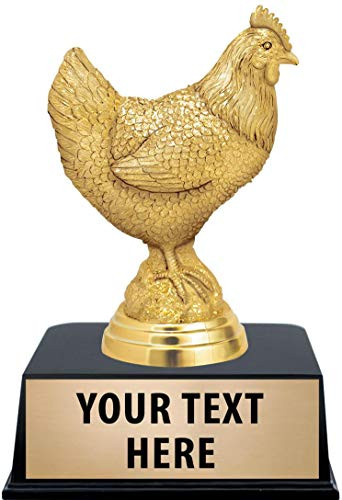 Crown Awards Chicken Trophies with Custom Engraving 6 inch Personalized ...