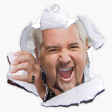 Guy Fieri Popping Out Vinyl Waterproof Sticker Decal Car Laptop Wall ...