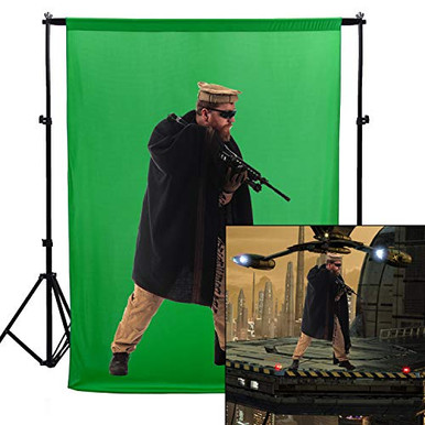 Green Screen Backdrop Curtain Chromakey Collapsible Background Backdrop ...