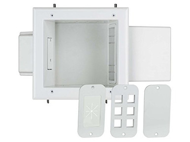 Monoprice Expandable Media Box with Duplex Receptacle, White ...