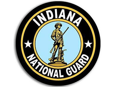 Magnet 4x4 inch Round Indiana National Guard Seal Sticker -Logo ...