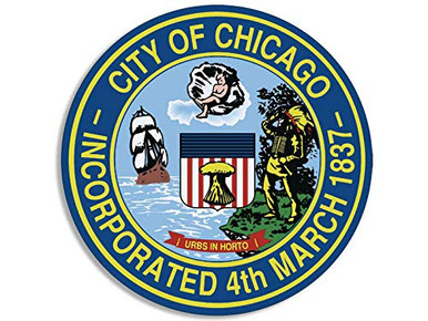 Magnet 4x4 inch Round City of Chicago Seal Sticker - Decal Illinois ...