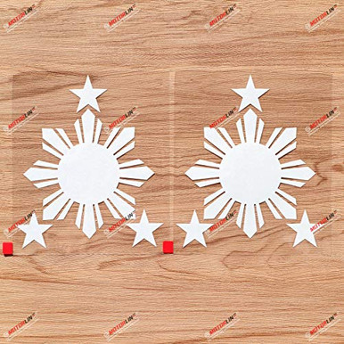 Eight-Ray Sun Stars Philippines Flag Filipino Vinyl Decal Sticker - 2 ...