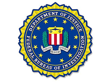 JR Studio 4x4 inch FBI Seal Shaped Sticker - Federal Bureau ...