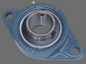 30mm Bearing UCFL206 Plus 2 Bolts Flanged Cast Housing Mounted Bearings - Warehousesoverstock