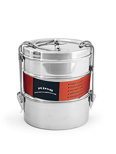 King International Stainless Steel Vintage Wire Tiffin Box Traditional ...