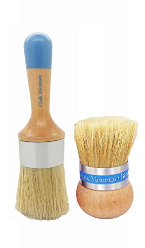 Chalk Mountain Brushes New Look 2 Pack Large Palm Wax Brush and ...