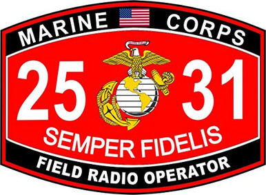 Marine Corps Field Radio Operator USMC US Marine Corps Military MOS ...