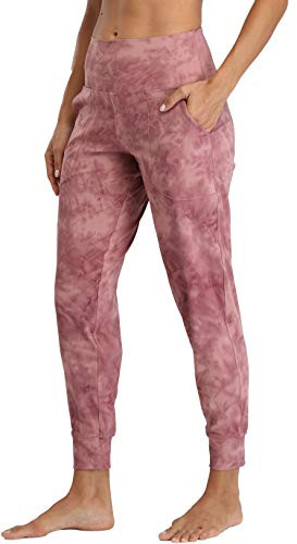 Oalka Women s Joggers High Waist Yoga Pockets Sweatpants Sport Workout ...