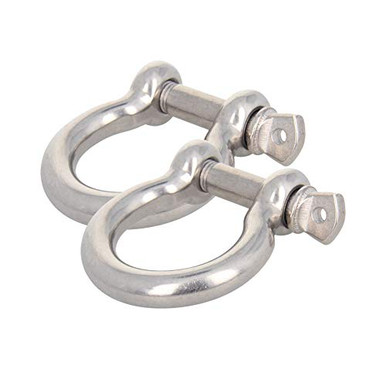 MroMax M16 304 Stainless Steel U-Shape Bow Shackle Wire Rope Fastener ...