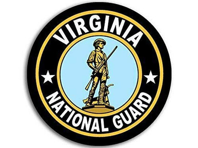 MAGNET 4x4 inch Round Virginia National Guard Seal Sticker Logo ...