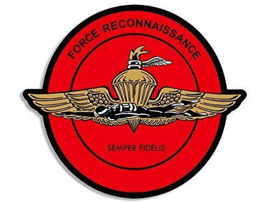 MAGNET Round Force Reconnaissance Wings w DIVER Seal Sticker Marines ...