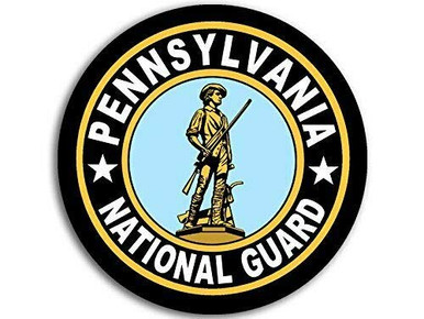 MAGNET 4x4 inch Round Pennsylvania National Guard Seal Sticker Logo ...