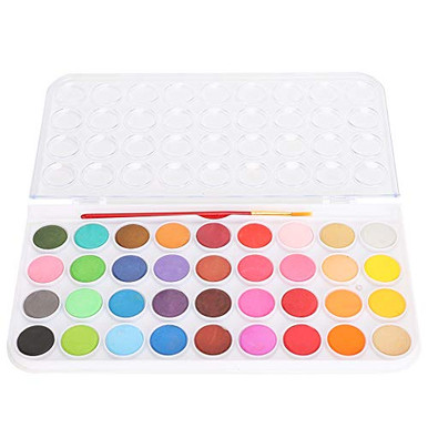 Watercolor Paint Pan Set 36 Colors Solid Watercolor Pigment with ...
