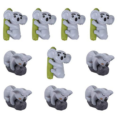 DOITOOL 10pcs Miniature Koala Bear Figurines Cute Animal Characters ...