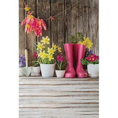 DaShan 5x7ft Polyester Spring Flower Wall Backdrop Garden Outdoor ...