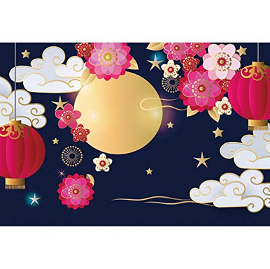 DaShan 6x4ft Polyester Chinese Spring Festival Party Backdrop Chinese ...