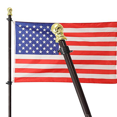 INFLATION 5FT Flag Pole - 1 inch Professional Tangle-Free Spinning Flag ...