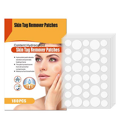 180 Pcs Skin Tag Remover Patches Acne Remover Patches with Hydrocolloid ...