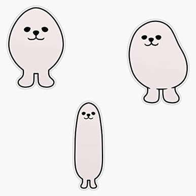 Eggdog Pack Vinyl Waterproof Sticker Decal Car Laptop Wall Window Bumper Sticker 5 inch ...