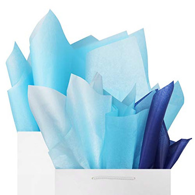 Blue Tissue Gift Wrapping Paper 60 Sheets Set 26 x 20 Baby Blue Sky ...